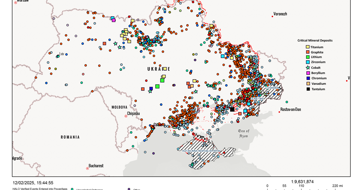 Ukraine's landmines block mineral mining | The HALO Trust